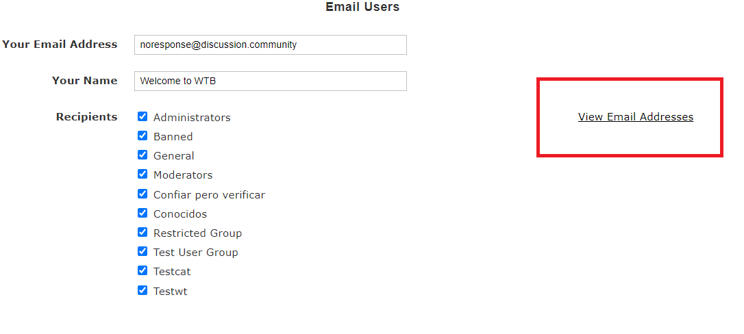 Forum: Viewing the users that have an invalid email address - Website ...